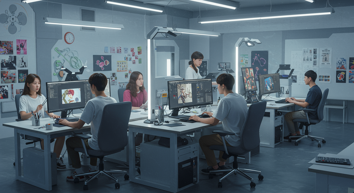 CJ ENM AI 애니메이션 'Cat Biggie' 제작 비화